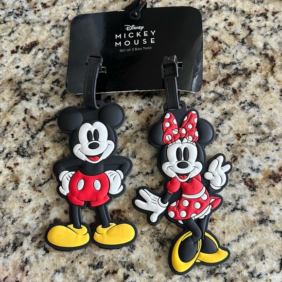 Disney | Bags | Mickey And Minnie Luggage Tags | Poshmark